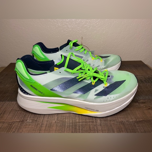 adidas | Shoes | Adidas Adizero Prime X Linen Green Black Running Shoes ...
